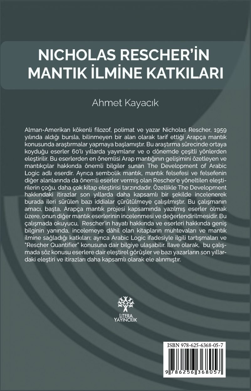 Nicholas Rescher'in Mantık İlmine Katkıları